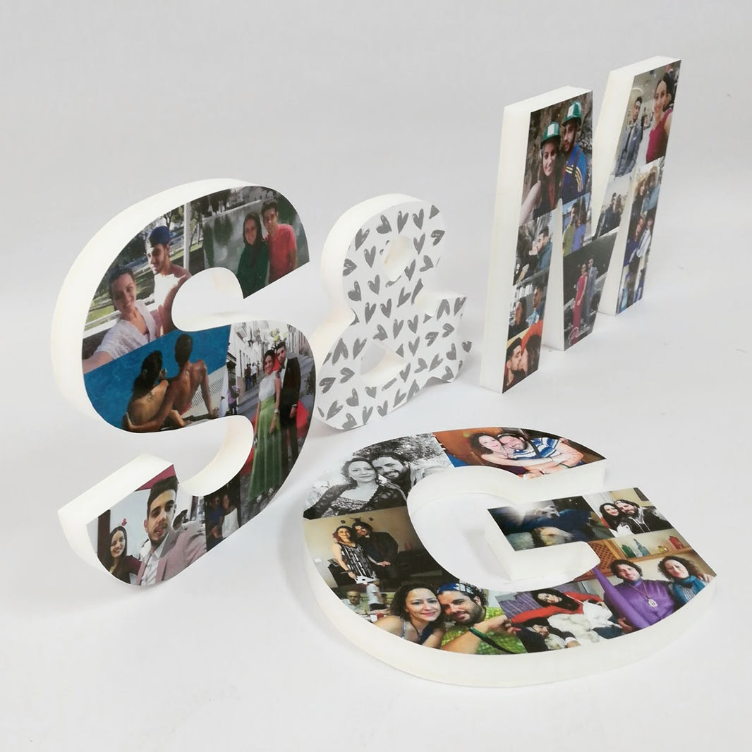 Picletters Co. Letras con fotografías, números con fotografías ...