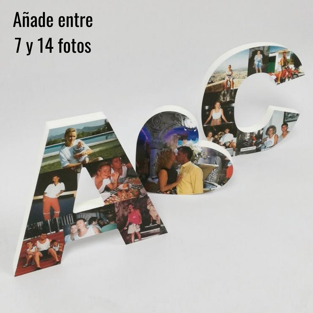Pack 2 iniciales + con foto – Picletters - Números con fotografías